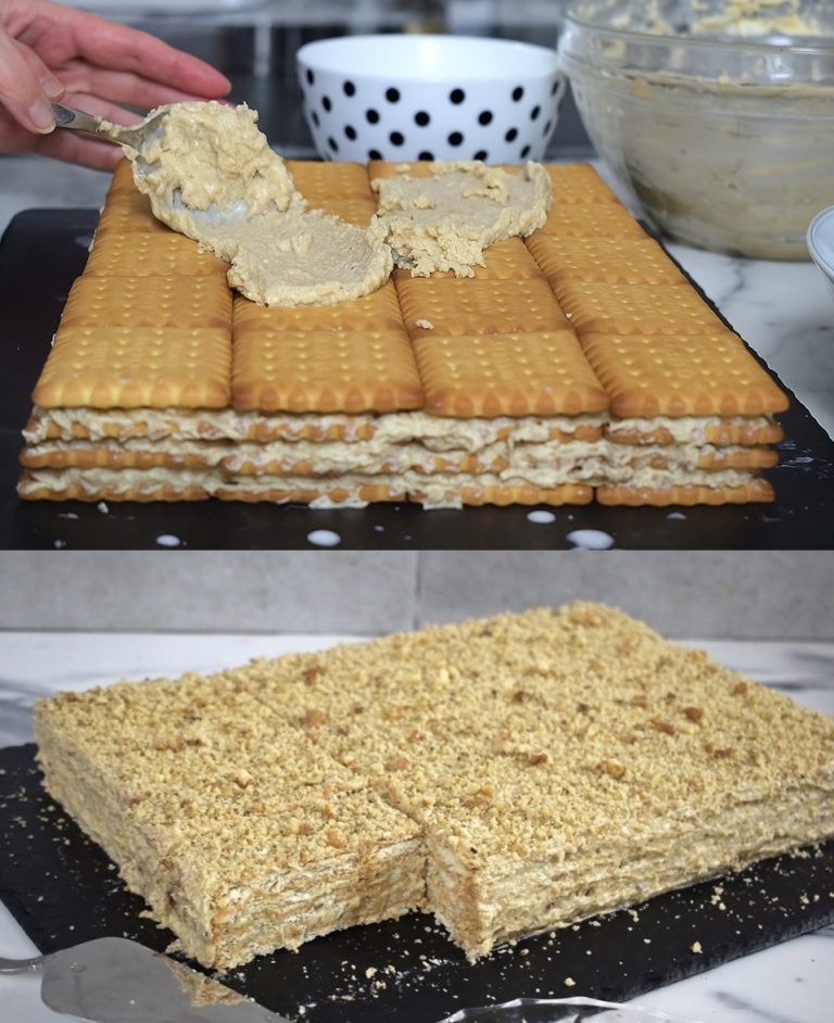 Brza Keks Torta Sa Orasima – Bez Pečenja, Najlakša I Najukusnija Torta ...